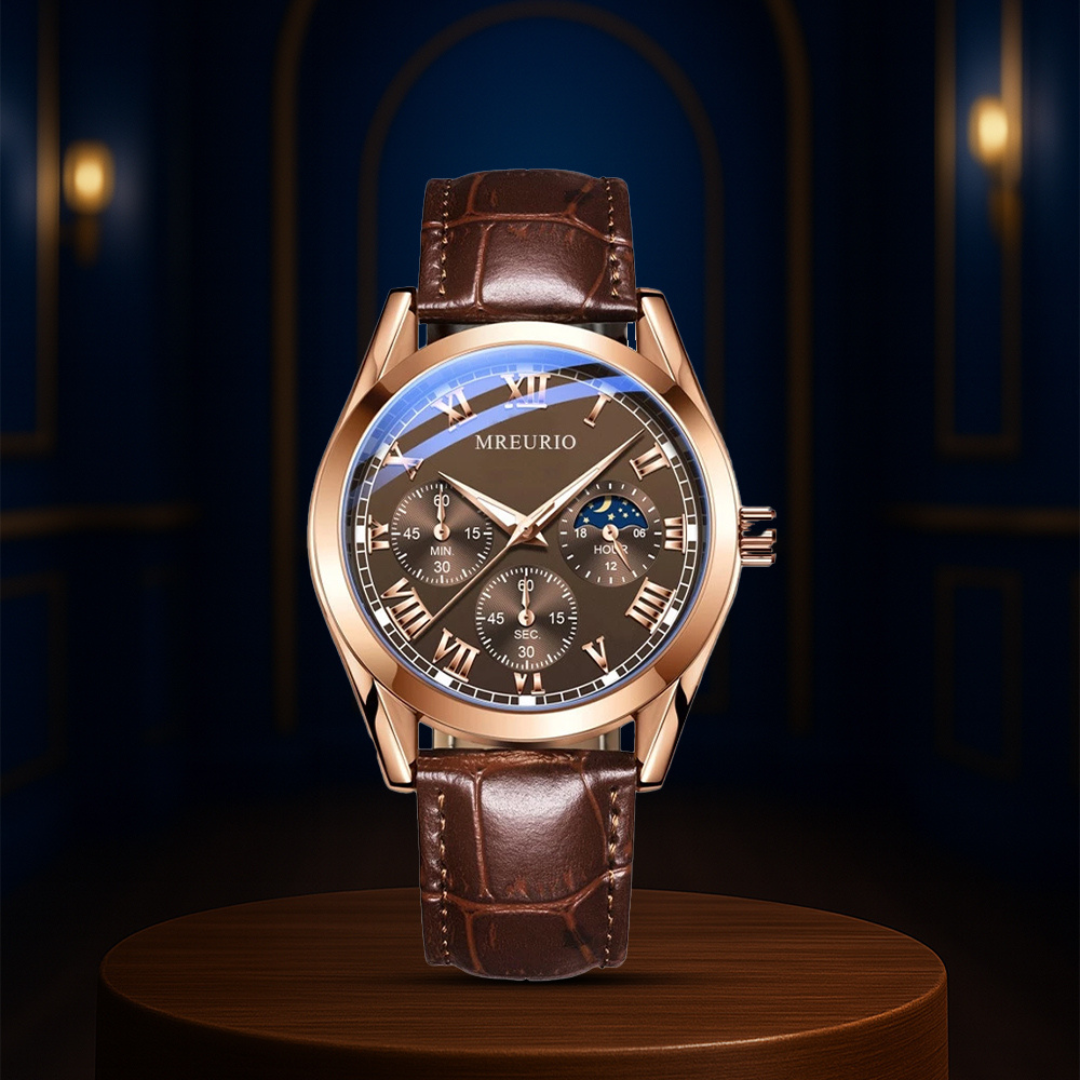 Stephen | Elegant Moon Phase Chronograph | 42mm – Richard's Watches
